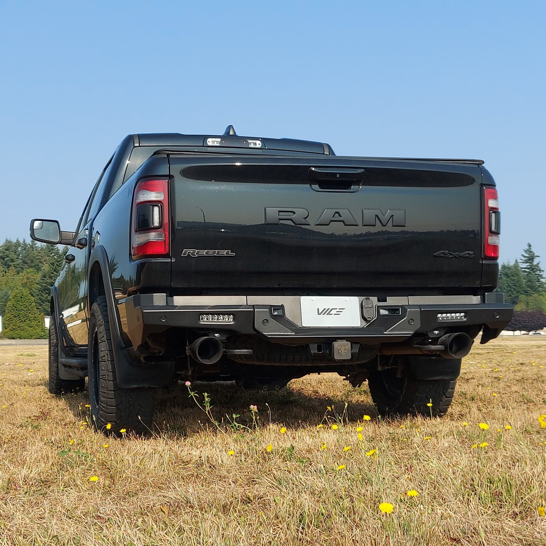 High Clearance MOD V2 Rear Bumper, 2019 - 2024 RAM 1500 DT & Rebel ...