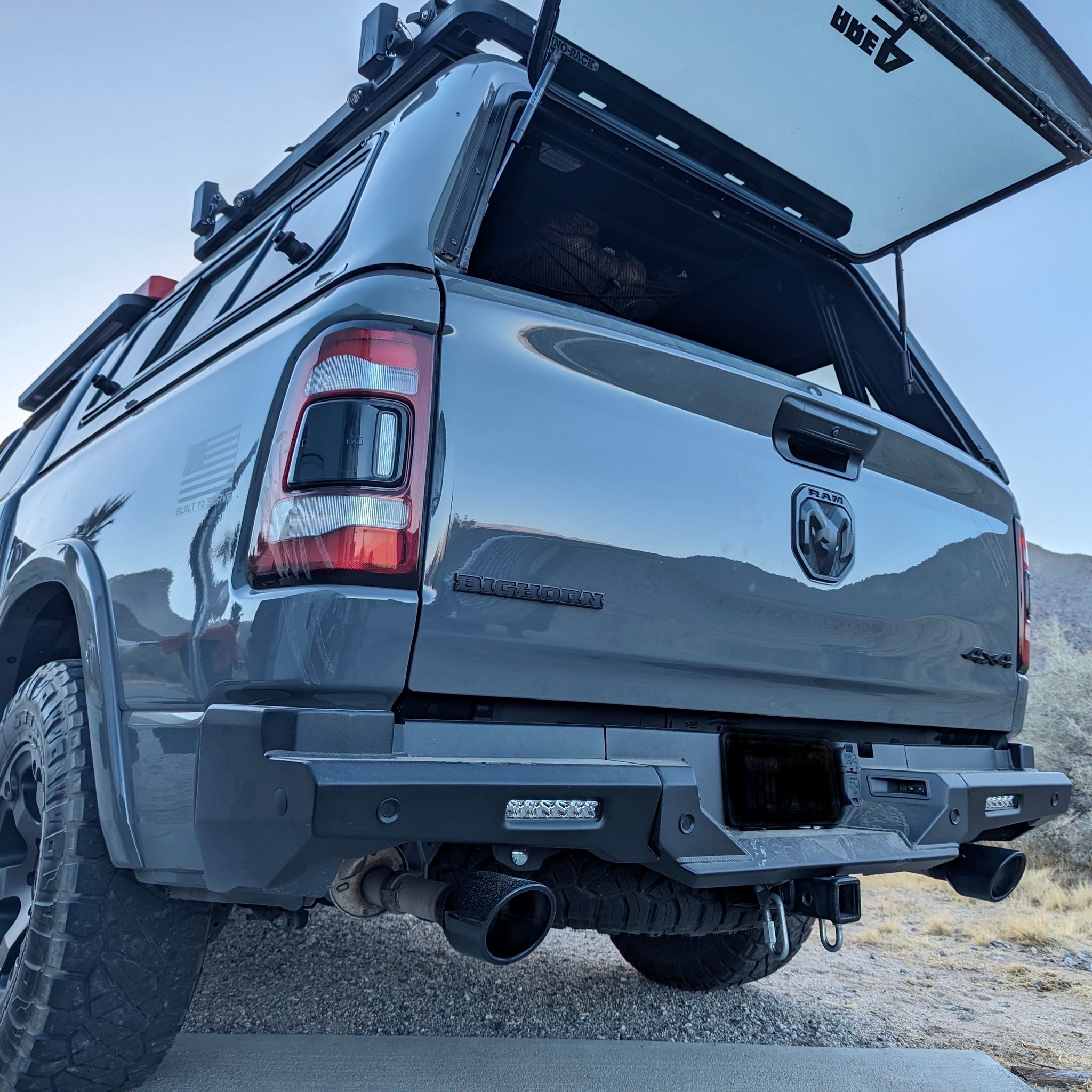 High Clearance MOD V2 Rear Bumper, 2019 - 2024 RAM 1500 DT & Rebel & T ...