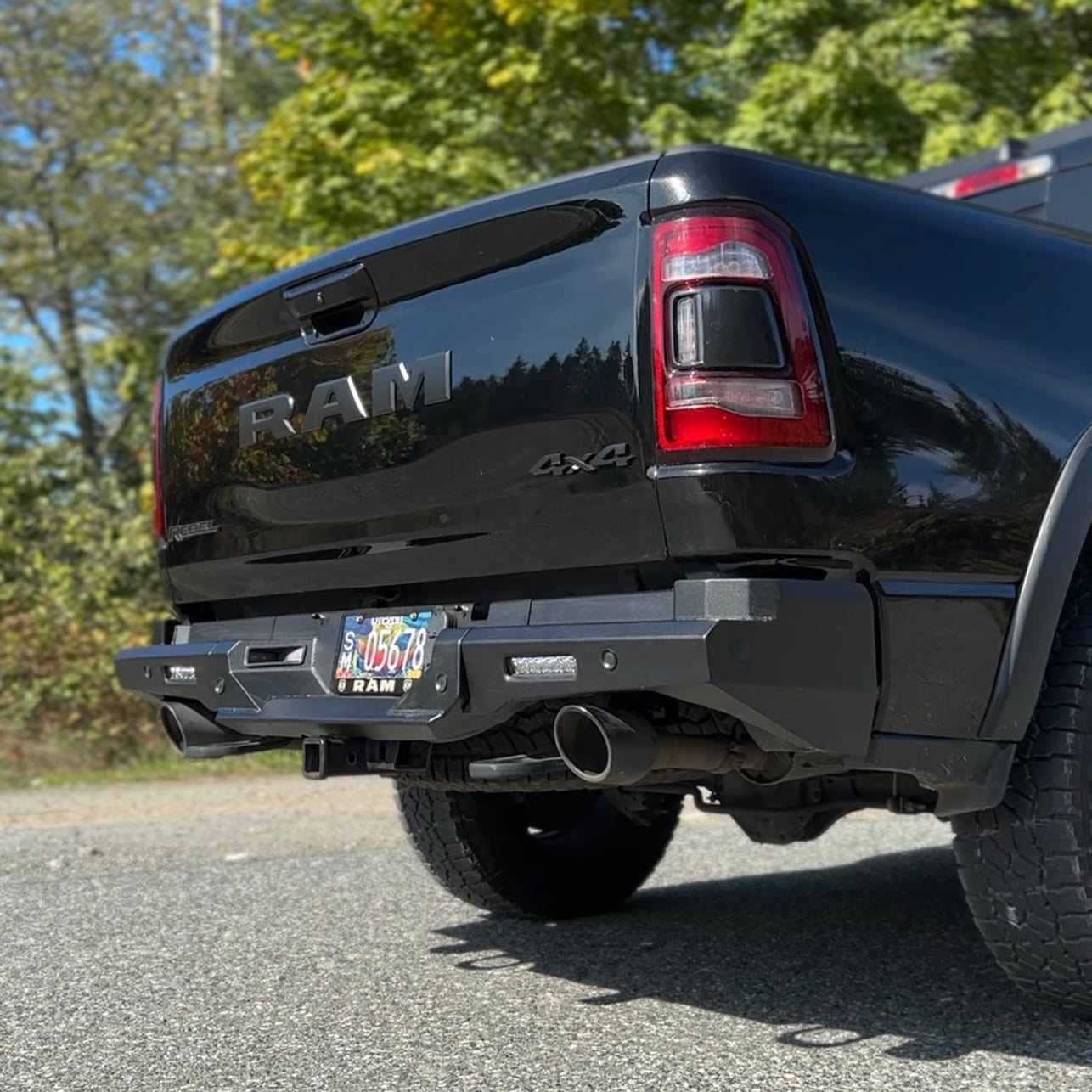 High Clearance MOD V2 Rear Bumper, 2019 - 2024 RAM 1500 DT & Rebel & T ...