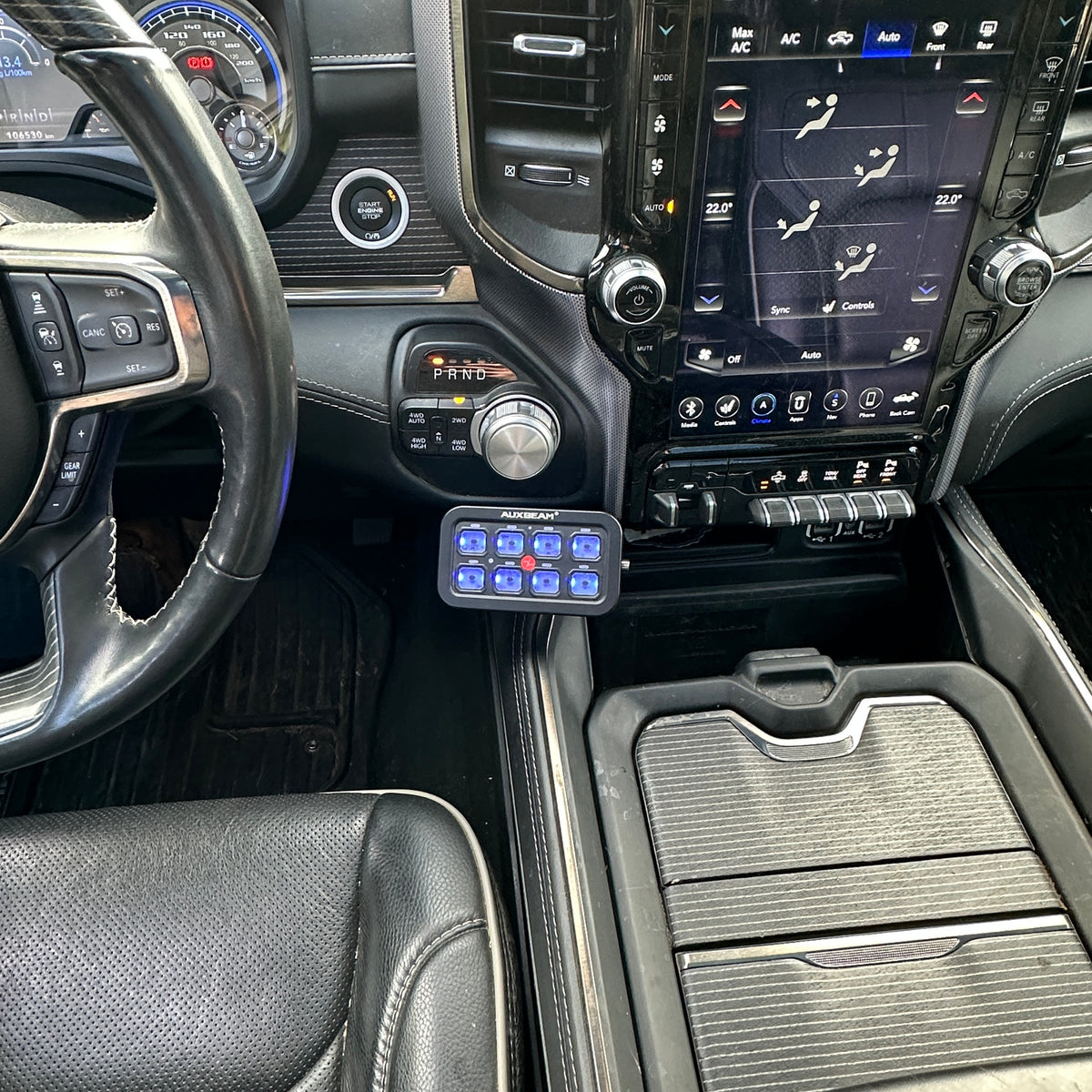 Auxbeam Switch Panel Mounting Kit | 5th Gen | 2019 - 2024 RAM 1500 & R ...